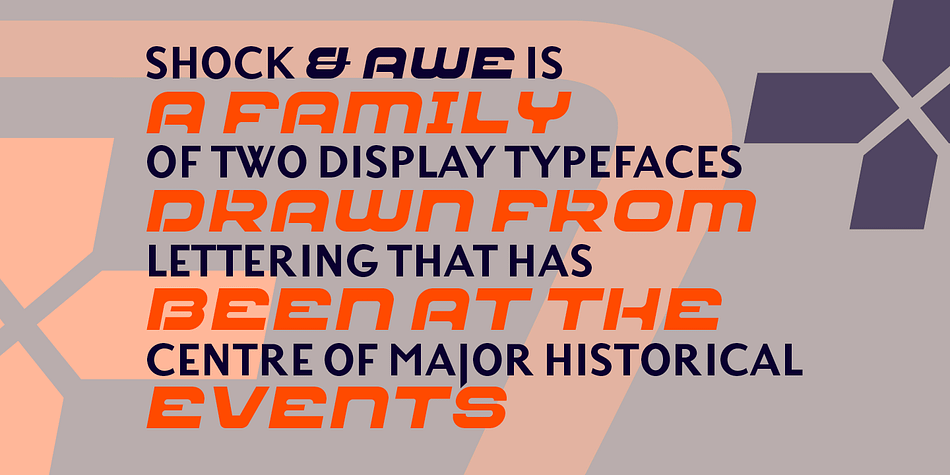 Shock and Awe Font