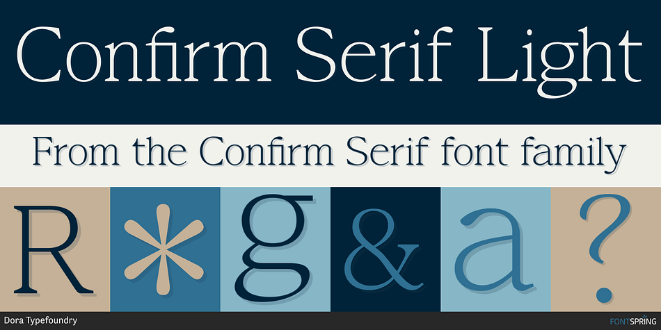 Confirm Serif Light Font