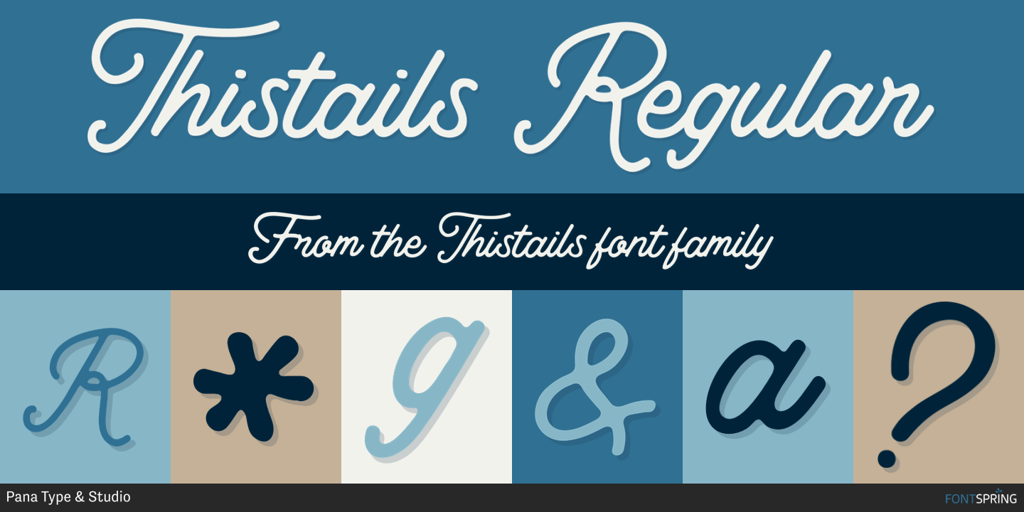 Fonts similar to Thistails