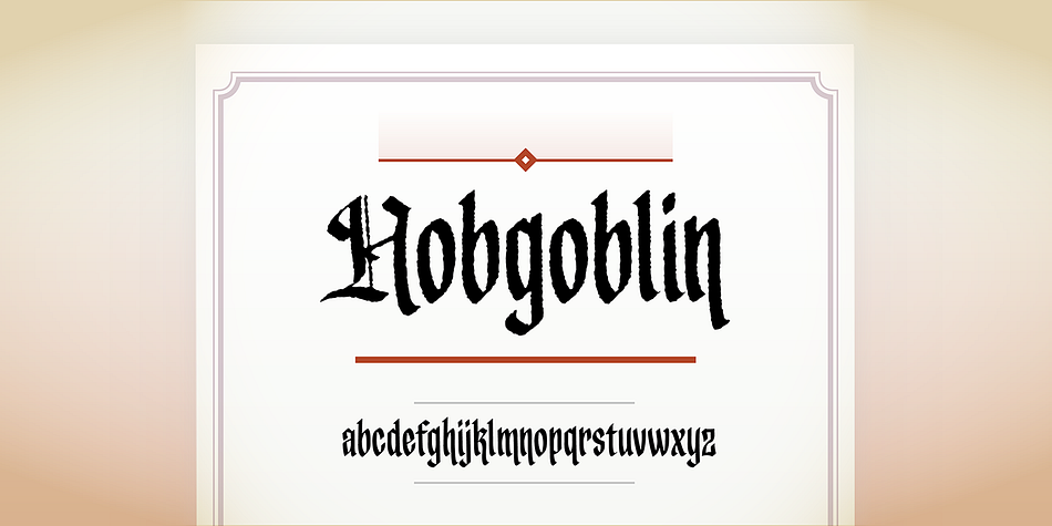 SB Hobgoblin Font