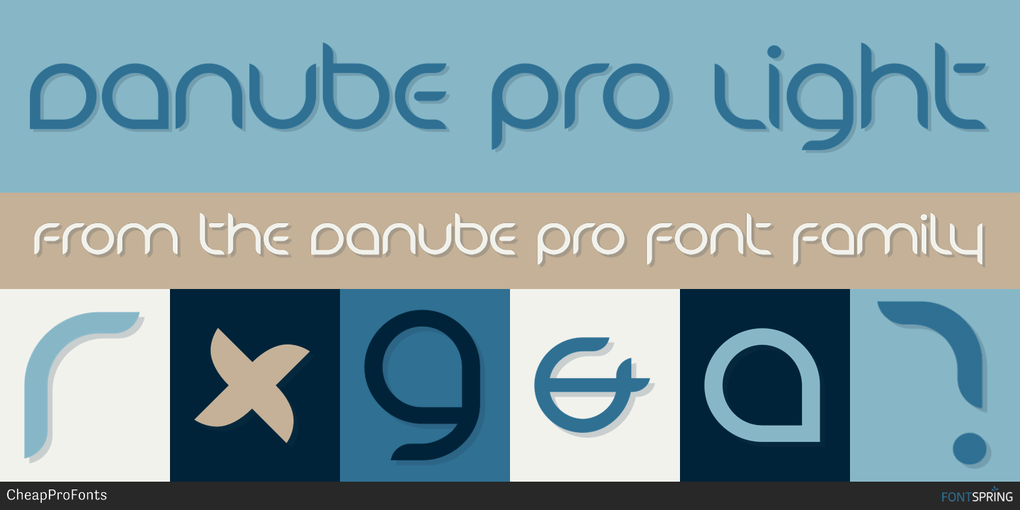 Fonts similar to Danube Pro