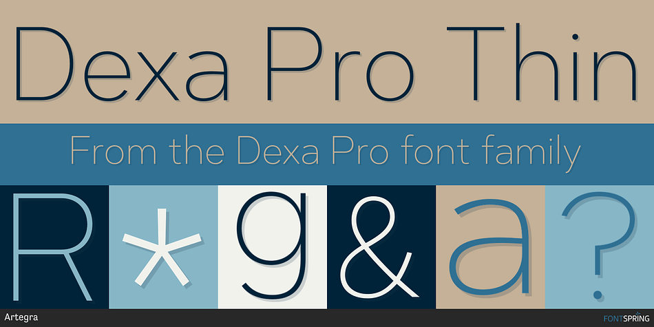 Dexa Pro Thin Font