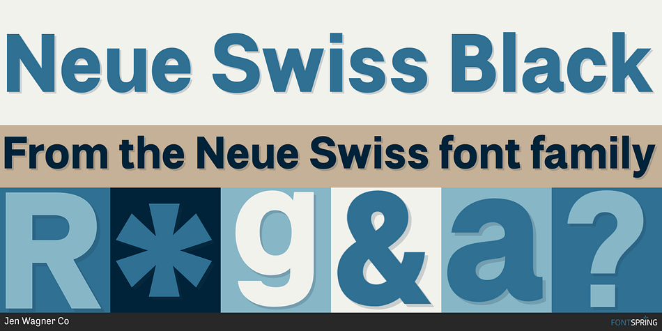 Neue Swiss Black Font