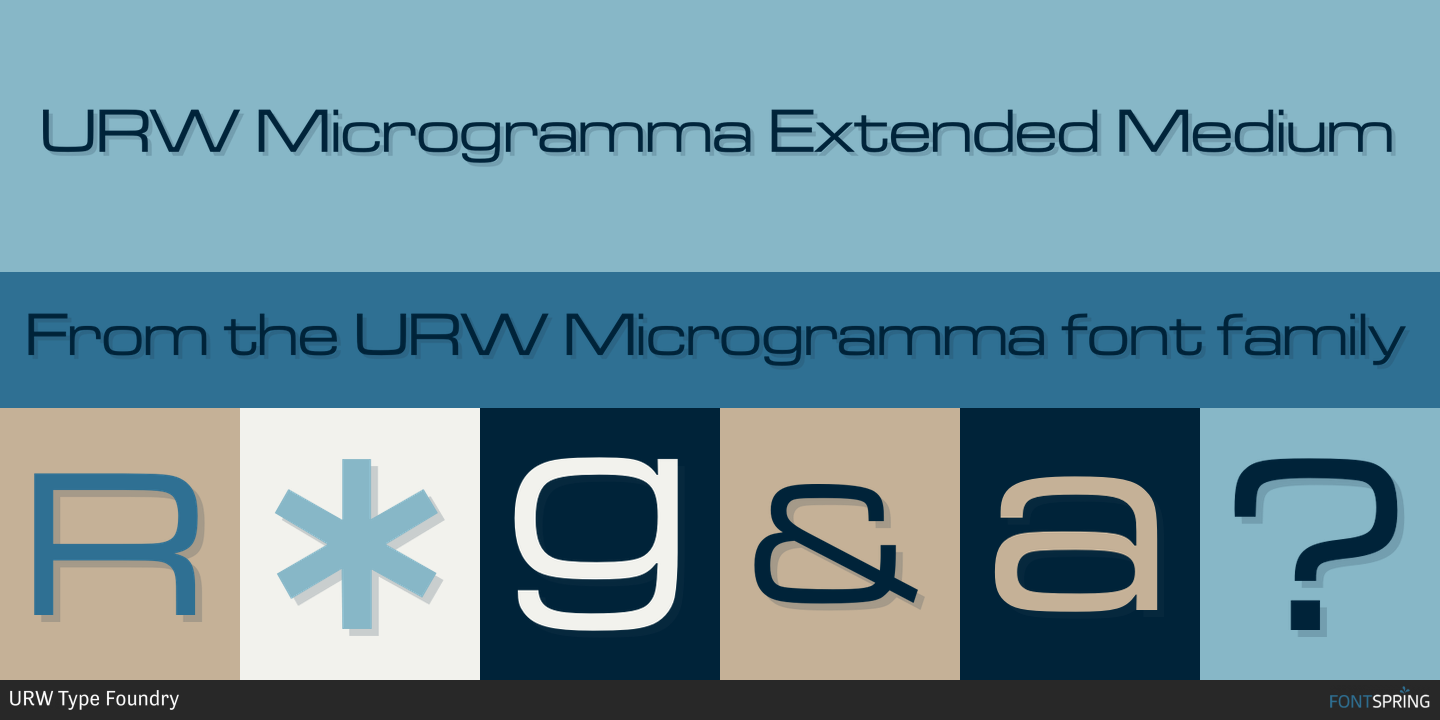 Fonts similar to URW Microgramma