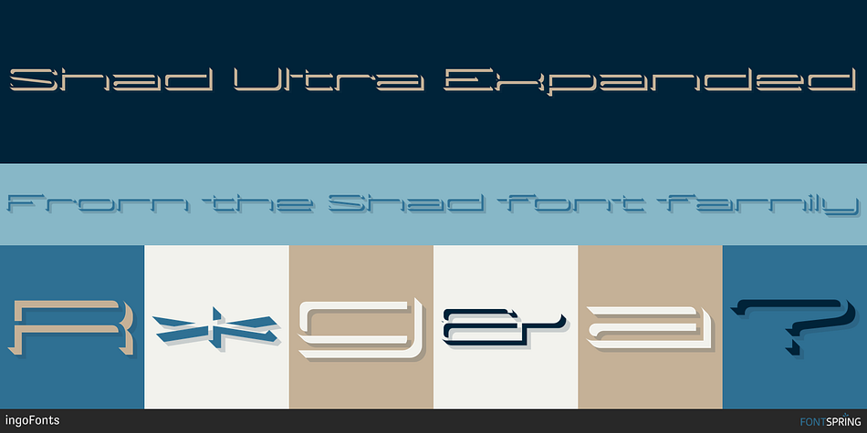 Shad Ultra Expanded Font
