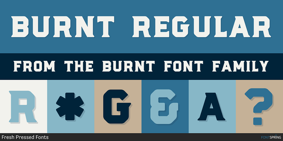 Burnt Regular Font