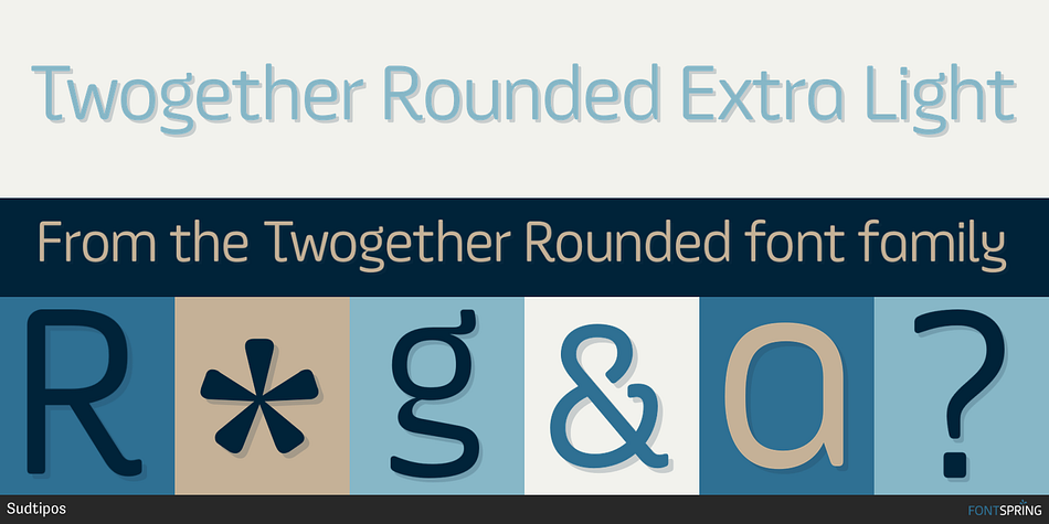 Twogether Rounded Extra Light Font