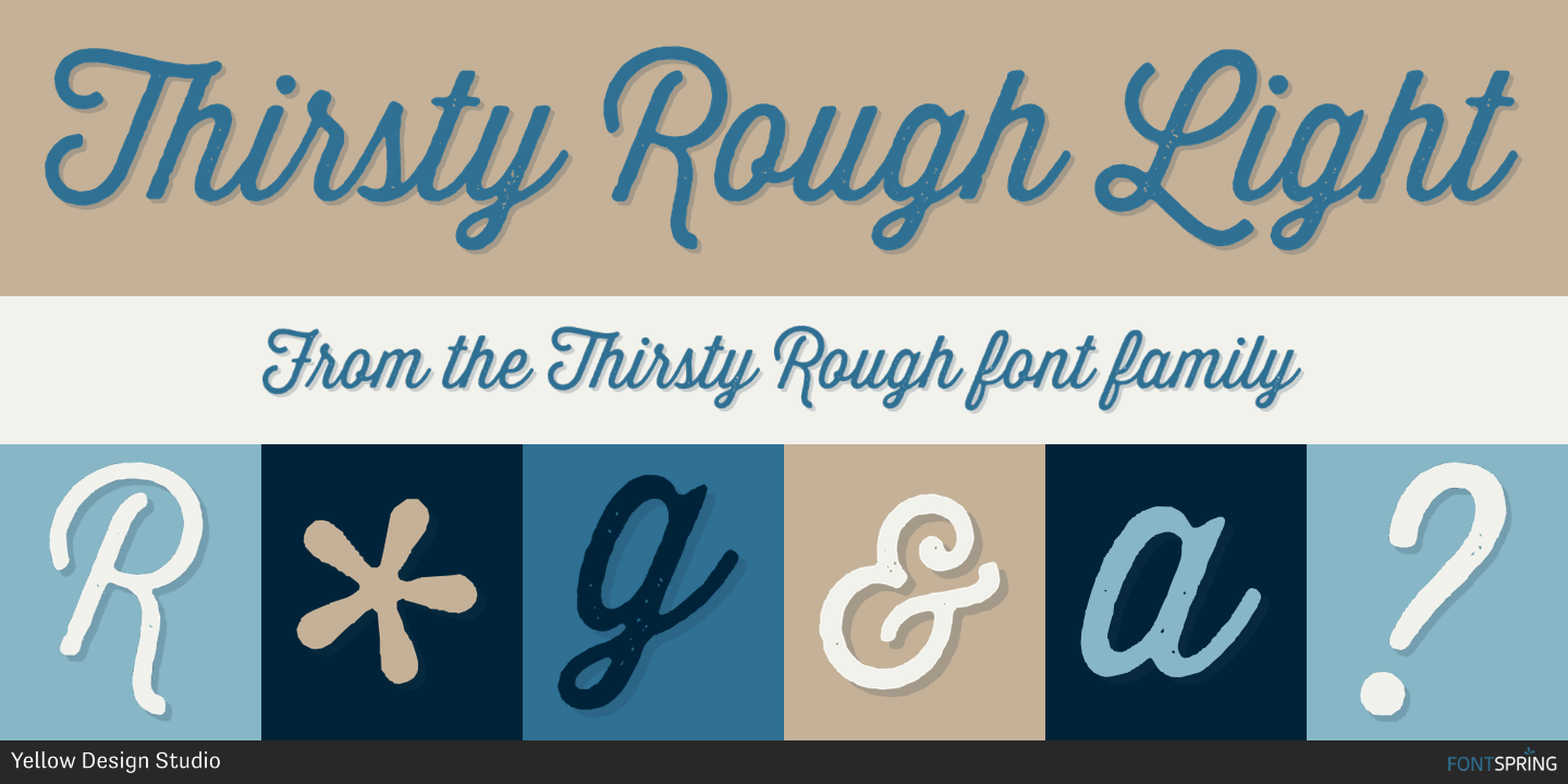 Fonts similar to Thirsty Rough