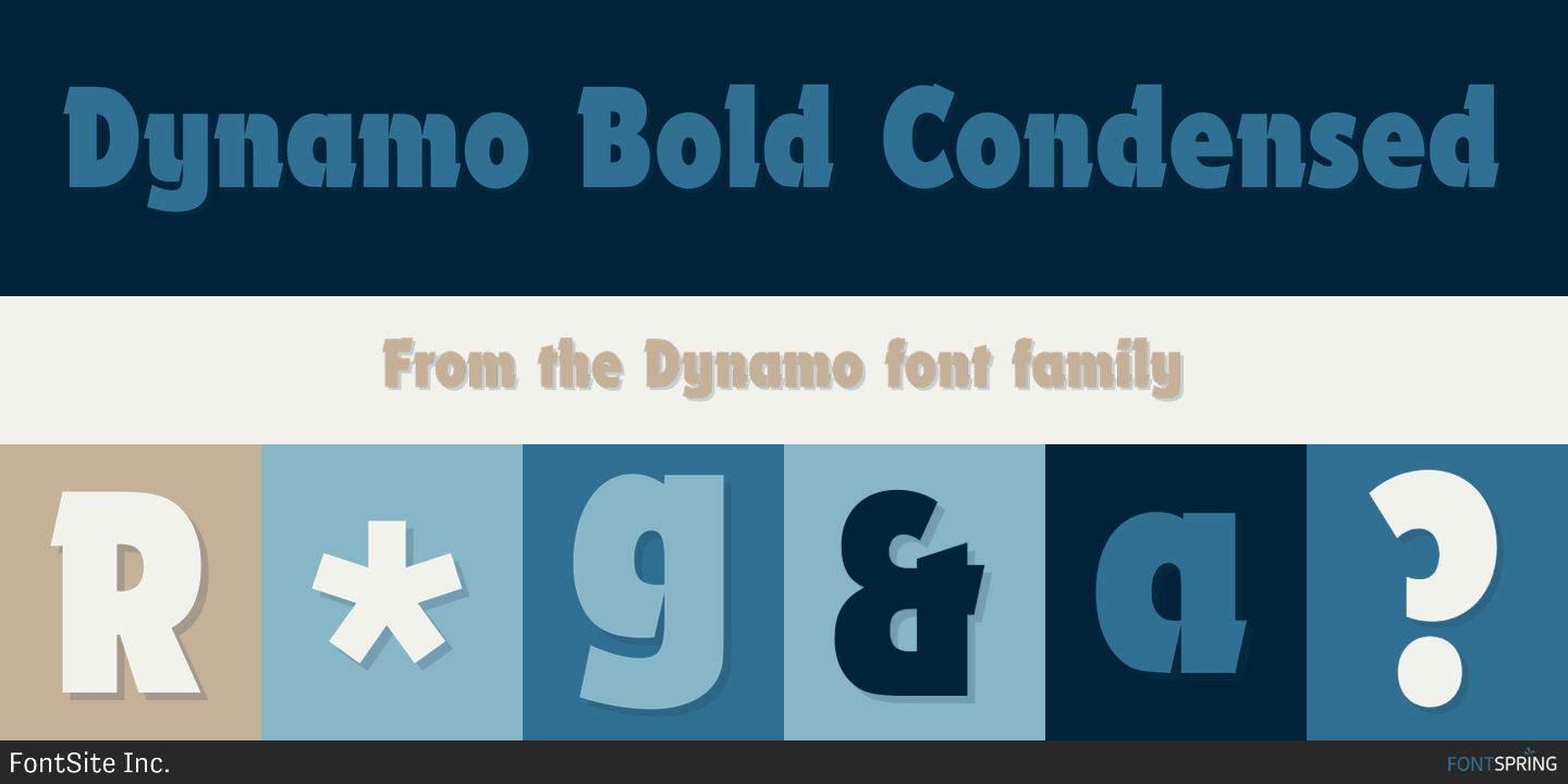 Dynamo Bold Condensed Font