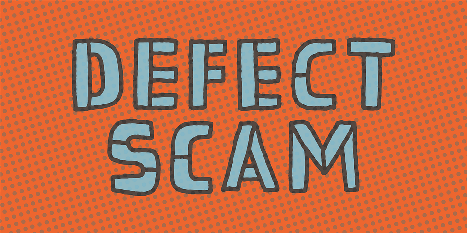 Defect Scam Font