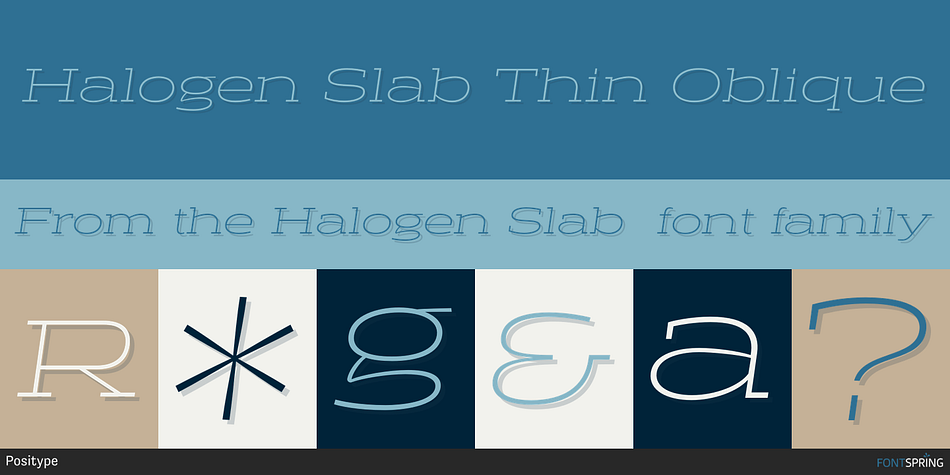Halogen Slab Font