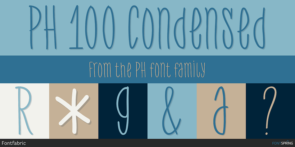 PH 100 Condensed Font