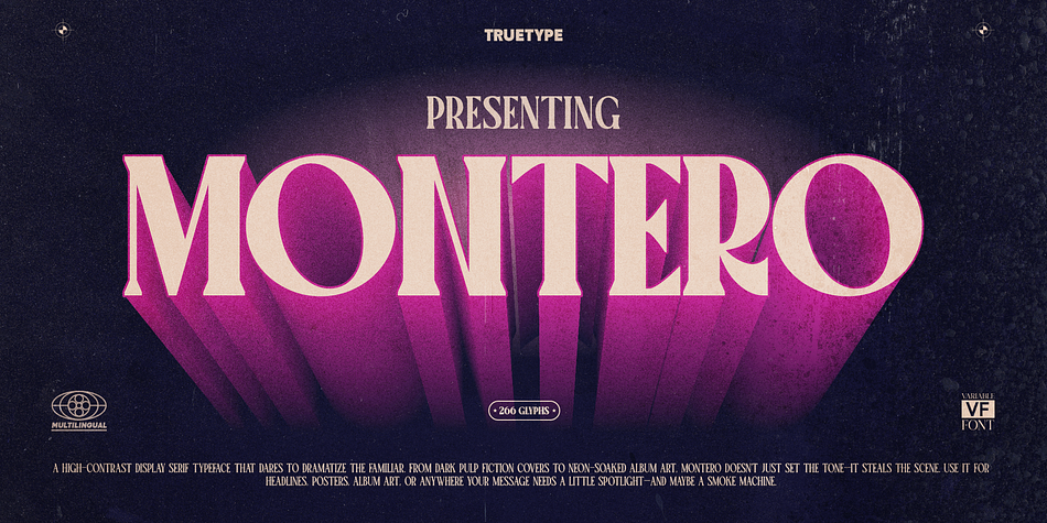 TT MONTERO Font