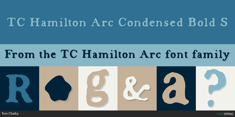 TC Hamilton Arc Condensed Bold S Font