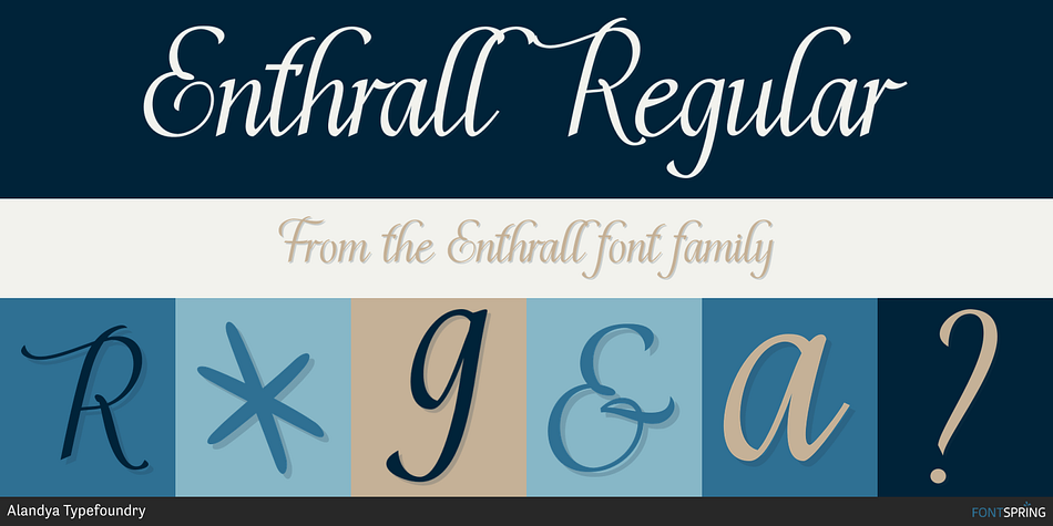 Enthrall Regular Font
