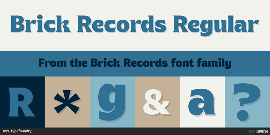 Brick Records Regular Font
