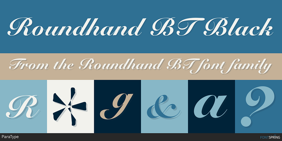 Roundhand BT Font