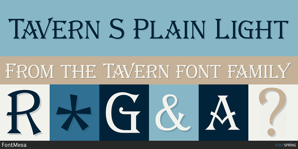 Tavern S Set Collection by FontMesa - Fontspring
