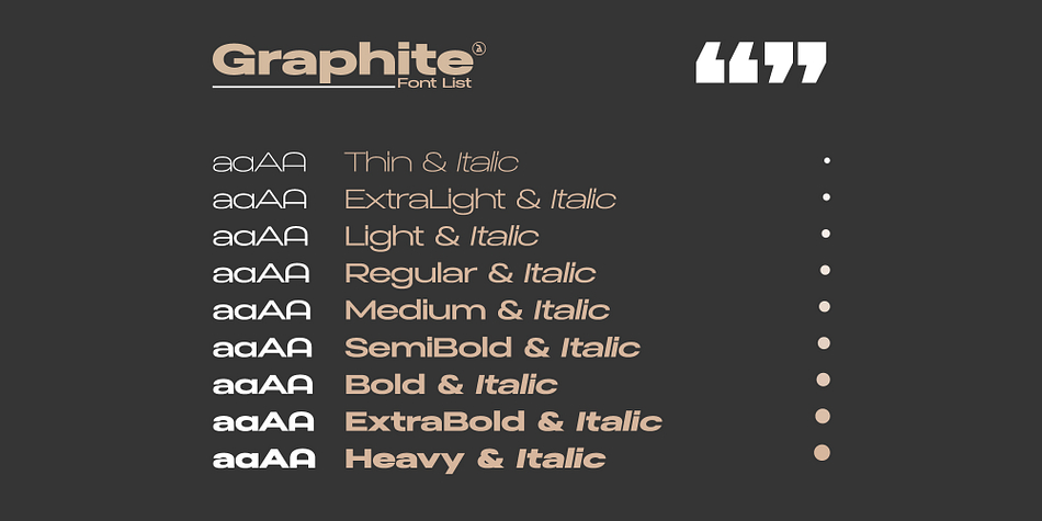 Graphite Font