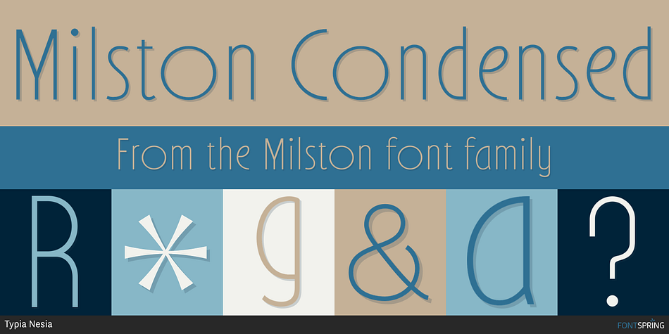 Milston Condensed Font