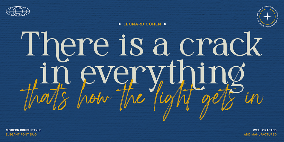 Modern Brush Style Font
