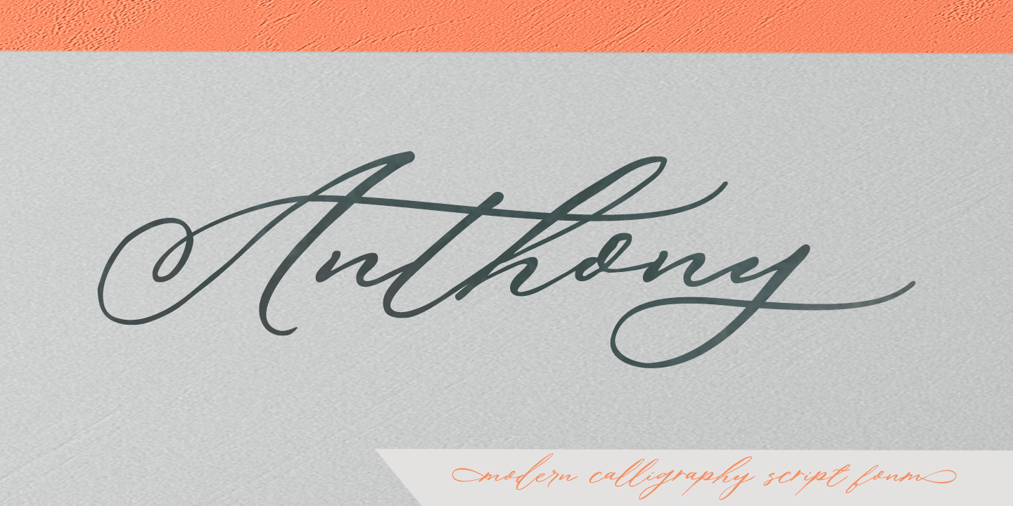 Anthony script Font