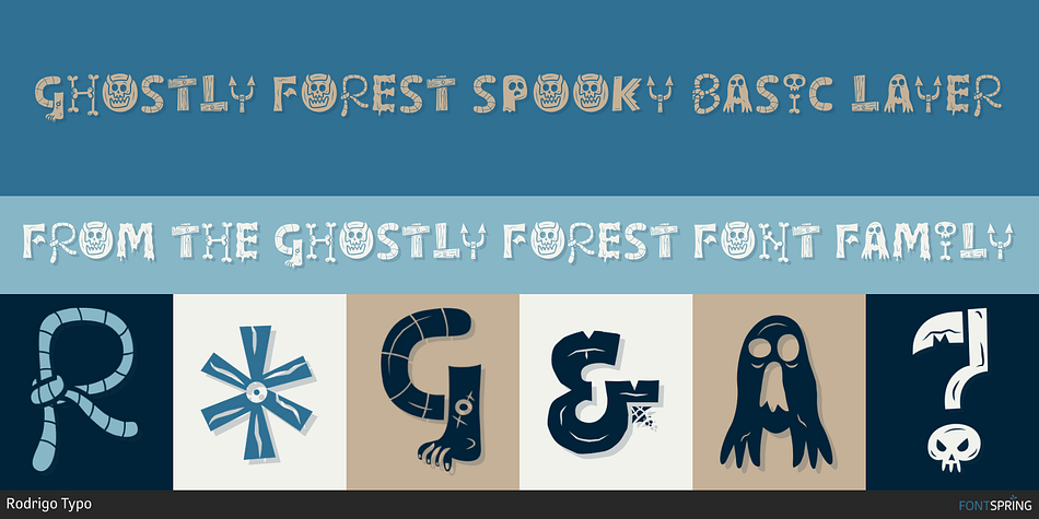Ghostly Forest Spooky Basic Layer Font