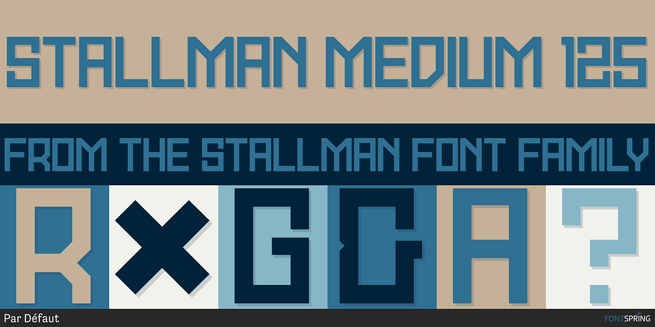 Stallman Medium 125 Font