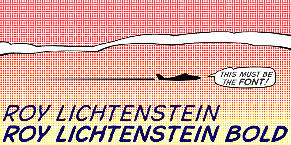 Roy Lichtenstein Font