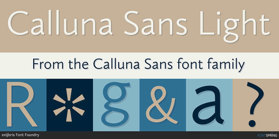 Calluna Sans Light Font