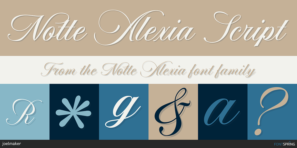 Notte Alexia Script Font