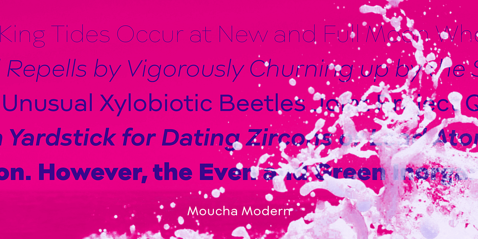 Moucha Modern Font