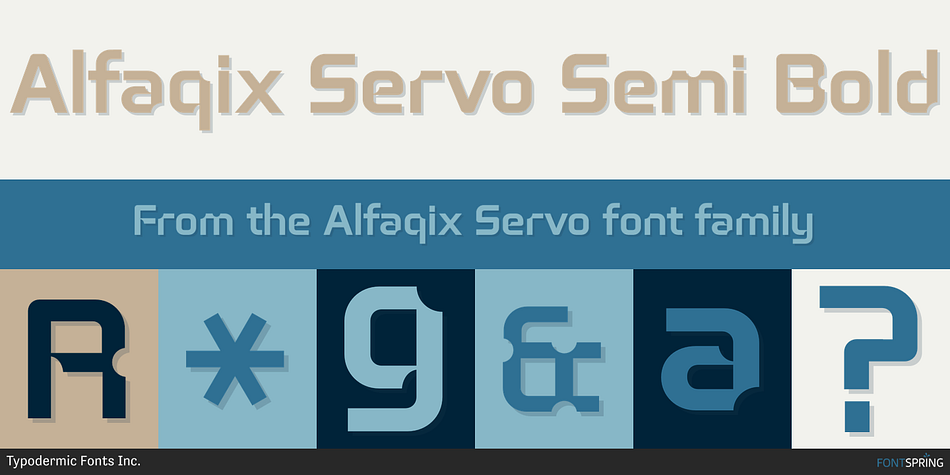 Alfaqix Servo Semi Bold Font