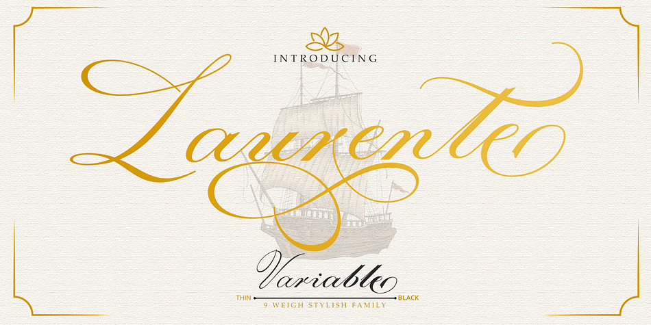 Laurente Family Script Pro Font