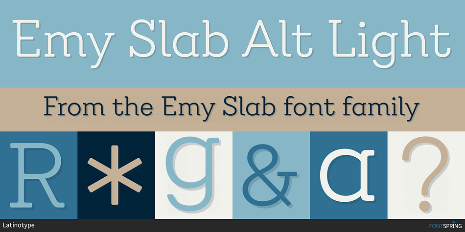 Emy Slab Alt Light Font
