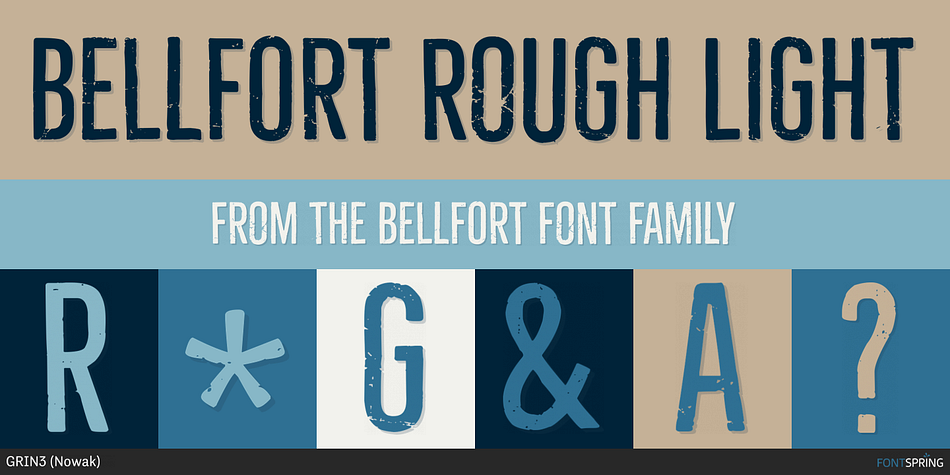 Bellfort Rough Light Font