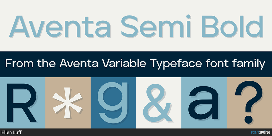 Aventa Semi Bold Font