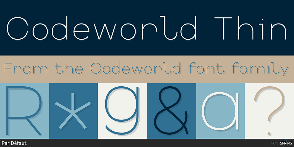 Codeworld Thin Font