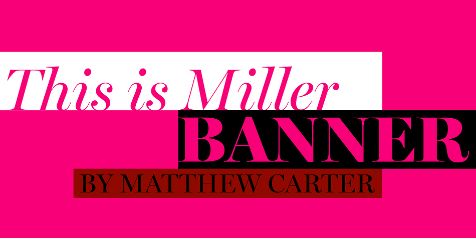 Miller Banner Font | Fontspring