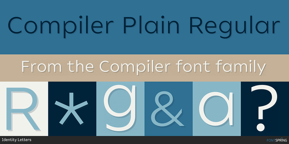 Compiler Plain Regular Font