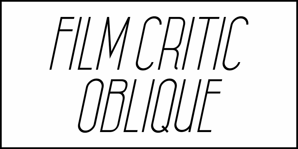 Film Critic JNL Font