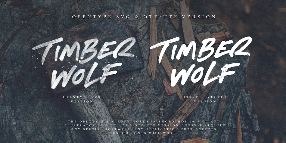 Timber Wolf Font