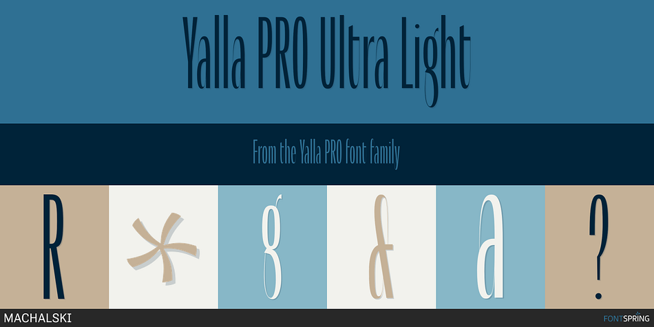 Yalla PRO Ultra Light Font