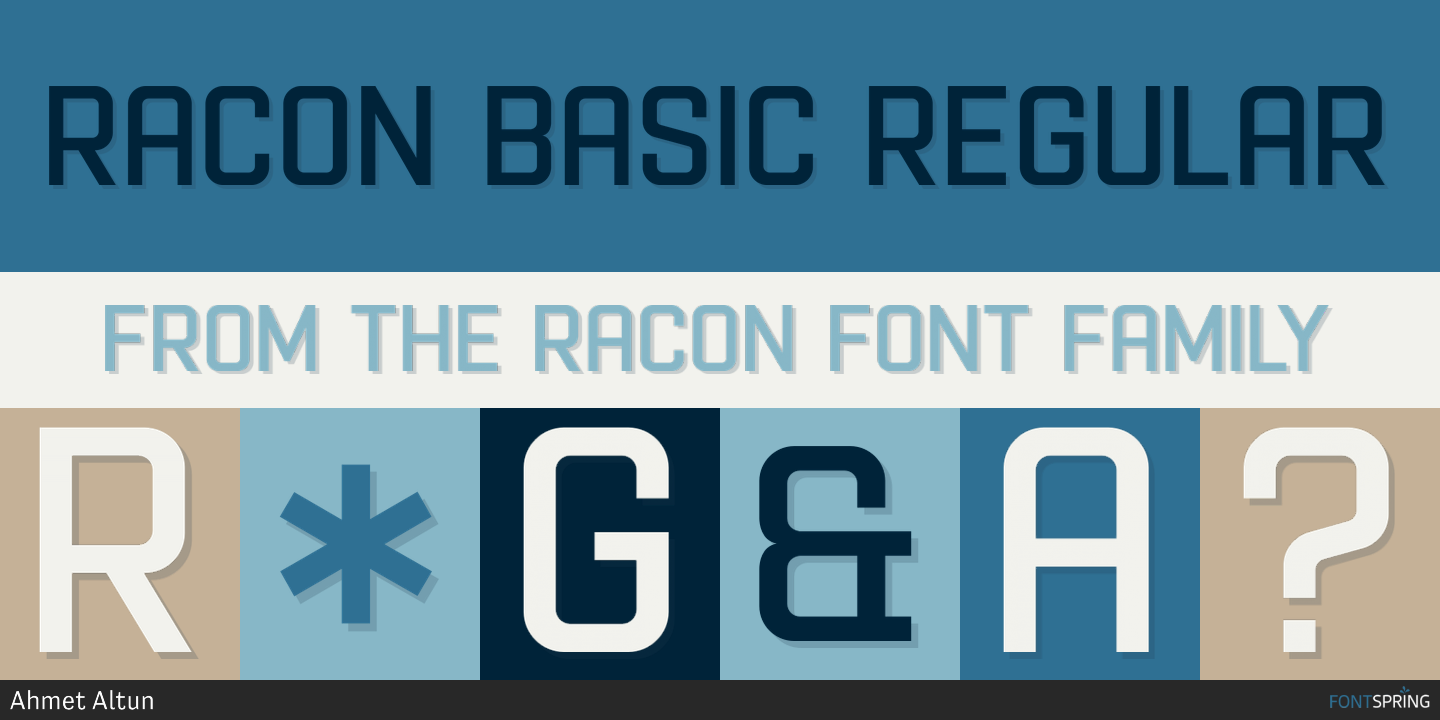 Fonts similar to Racon