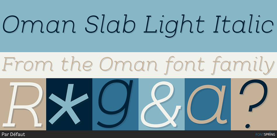 Oman Slab Light Italic Font