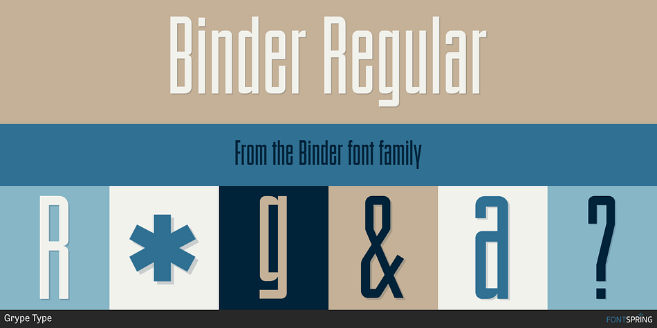 Binder Regular Font