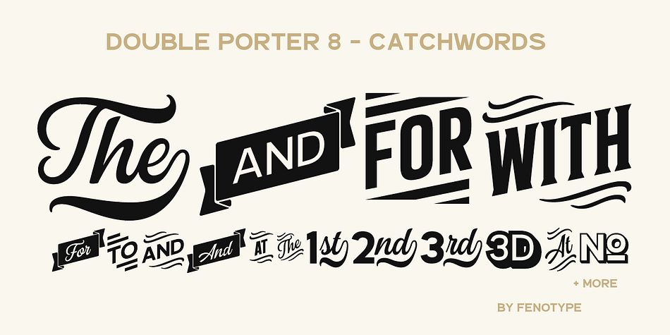 Double Porter Font