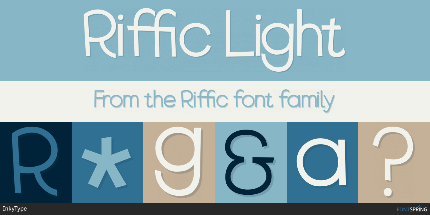 Fonts similar to Riffic