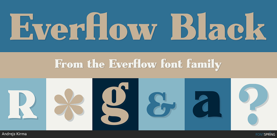 Everflow Black Font