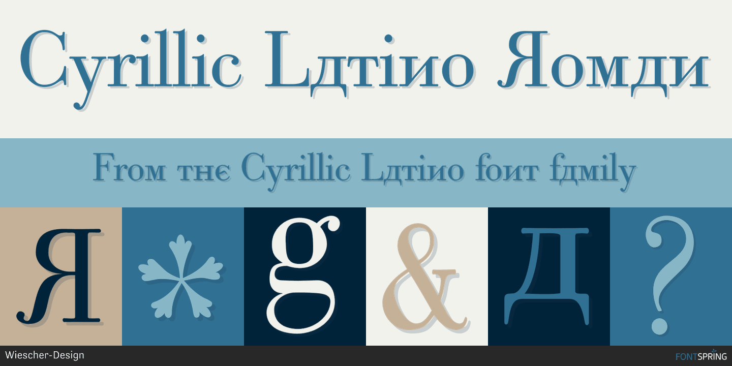 Cyrillic Latino Font